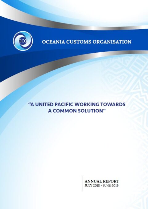 Oco 2018 2019 Annual Report Oceania Customs Organisations